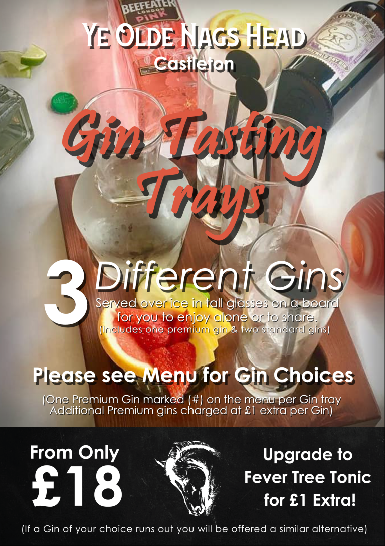 Beer & Gin Tasting Trays – Ye Olde Nags Head